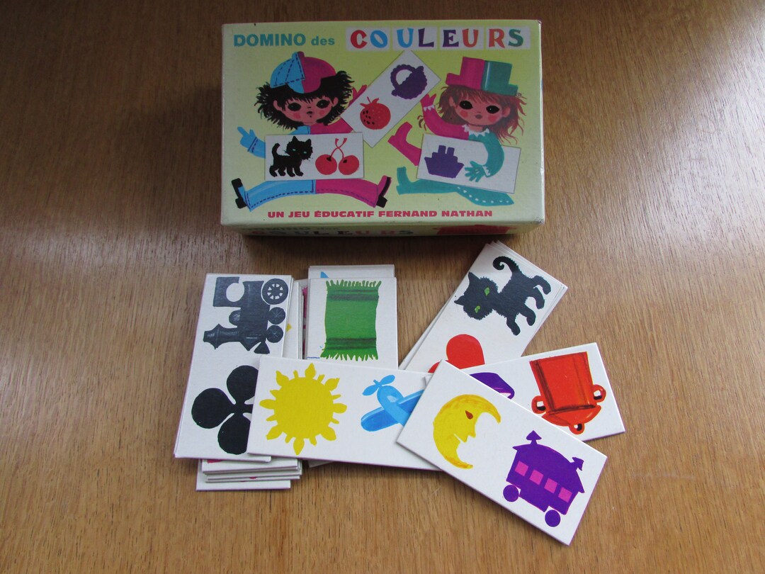 1971 Domino Des Couleurs, Children's Picture Matching Game - Etsy