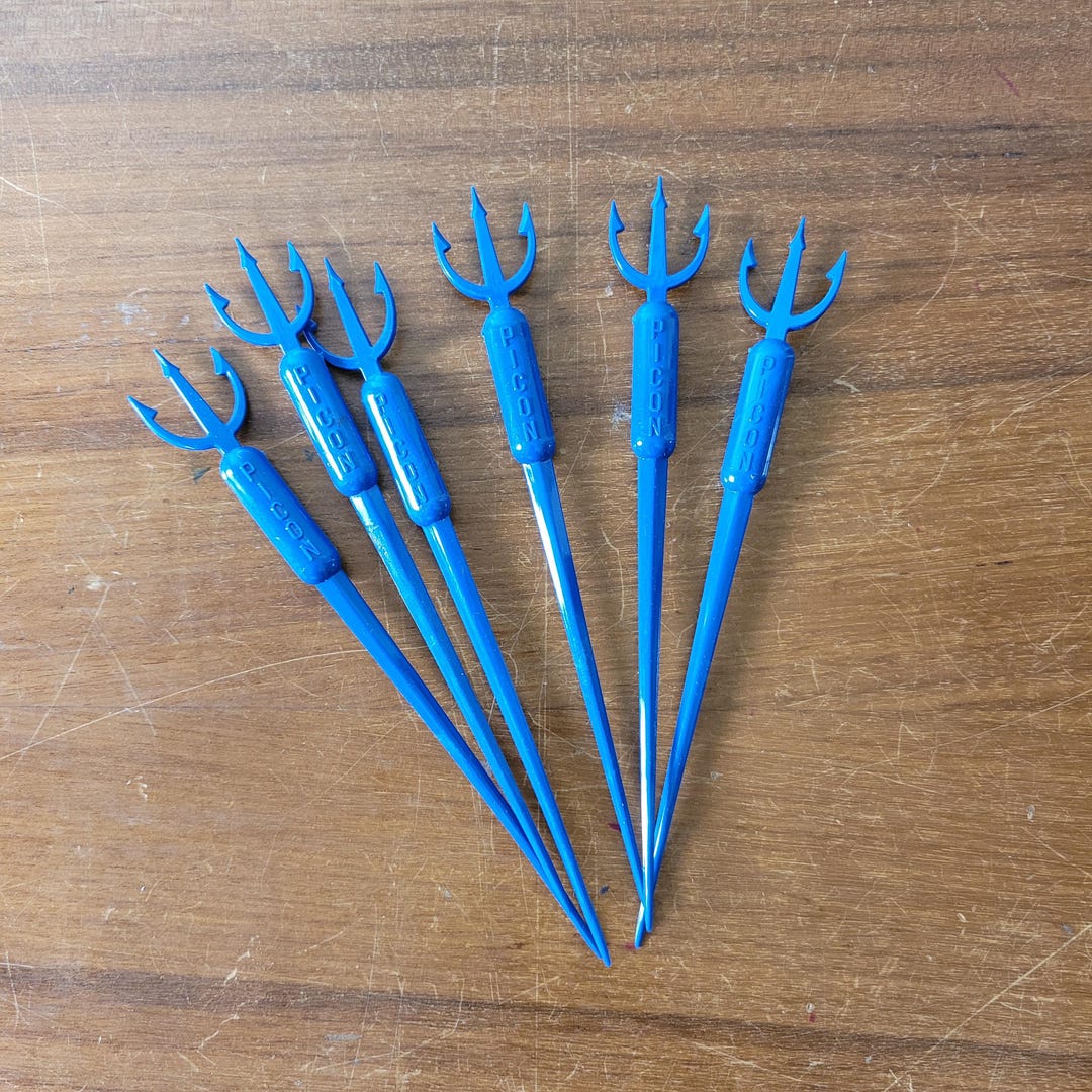 Vintage Plastic Trident Cocktail Stirrers, Stamped PICON - Etsy