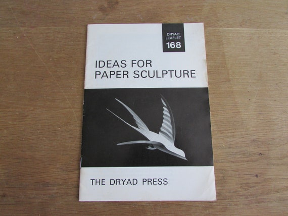 Vintage Dryad Press No.168: Ideas for Paper Sculpture by Joy | Etsy