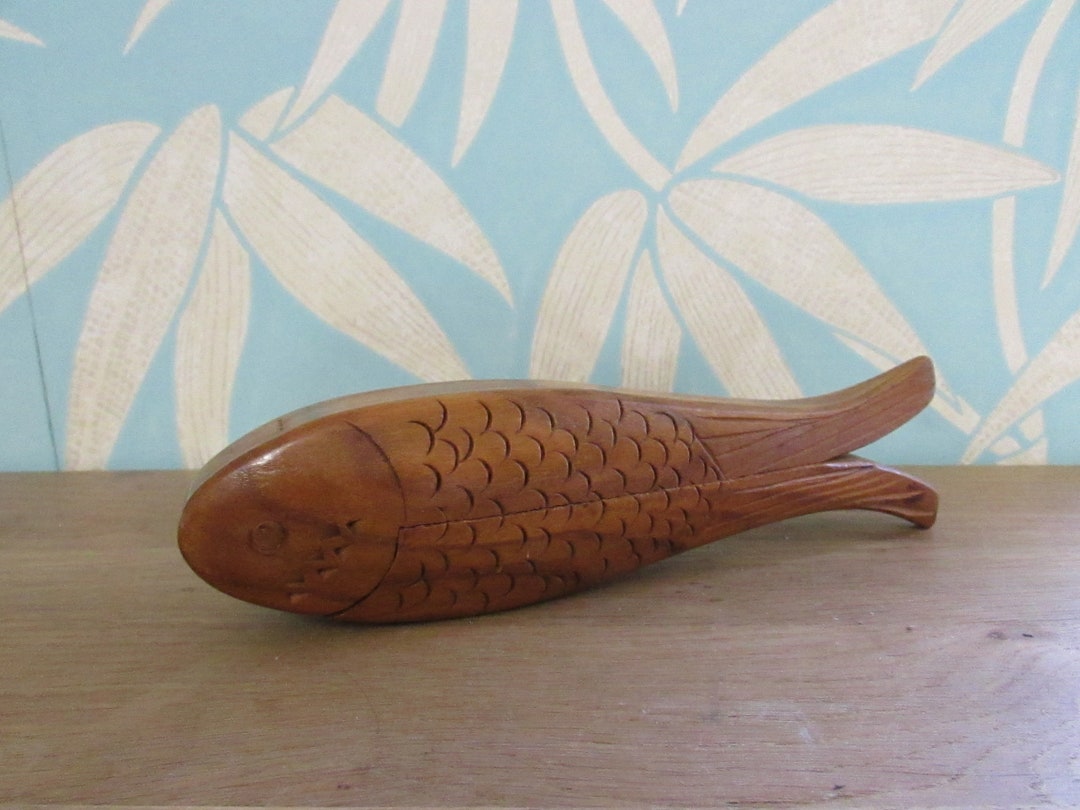 Vintage Hand-crafted Wooden Fish Nutcracker - Etsy