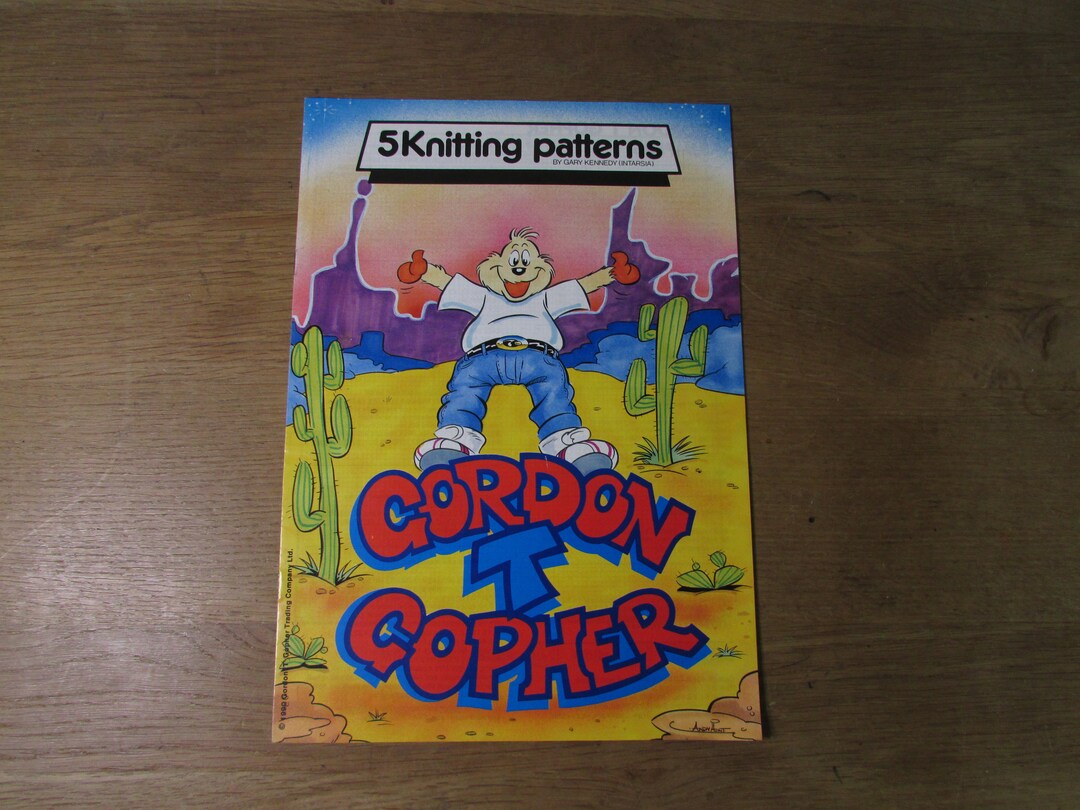 1990 Five Intarsia Knitting Patterns by Gary Kennedy - Gordon T. Gopher ...