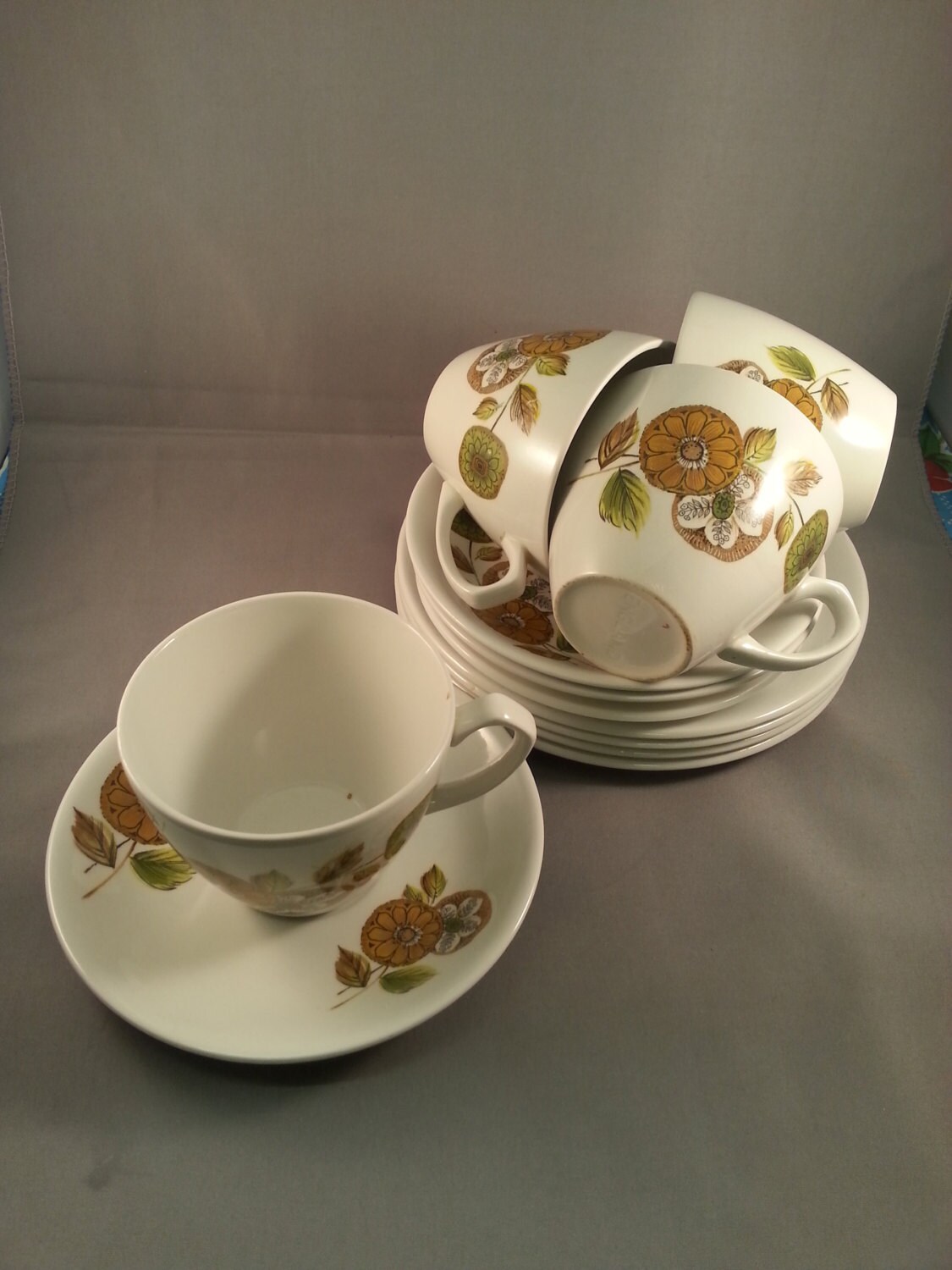 Vintage Alfred Meakin Glo-White Ironstone tea-set | Etsy