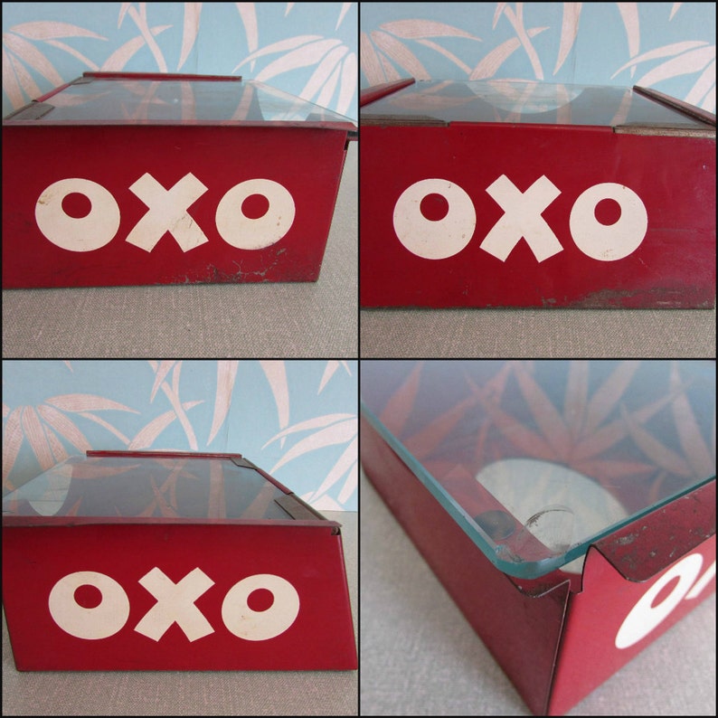 Rare Vintage OXO Shop Display Tin With Stand | Etsy