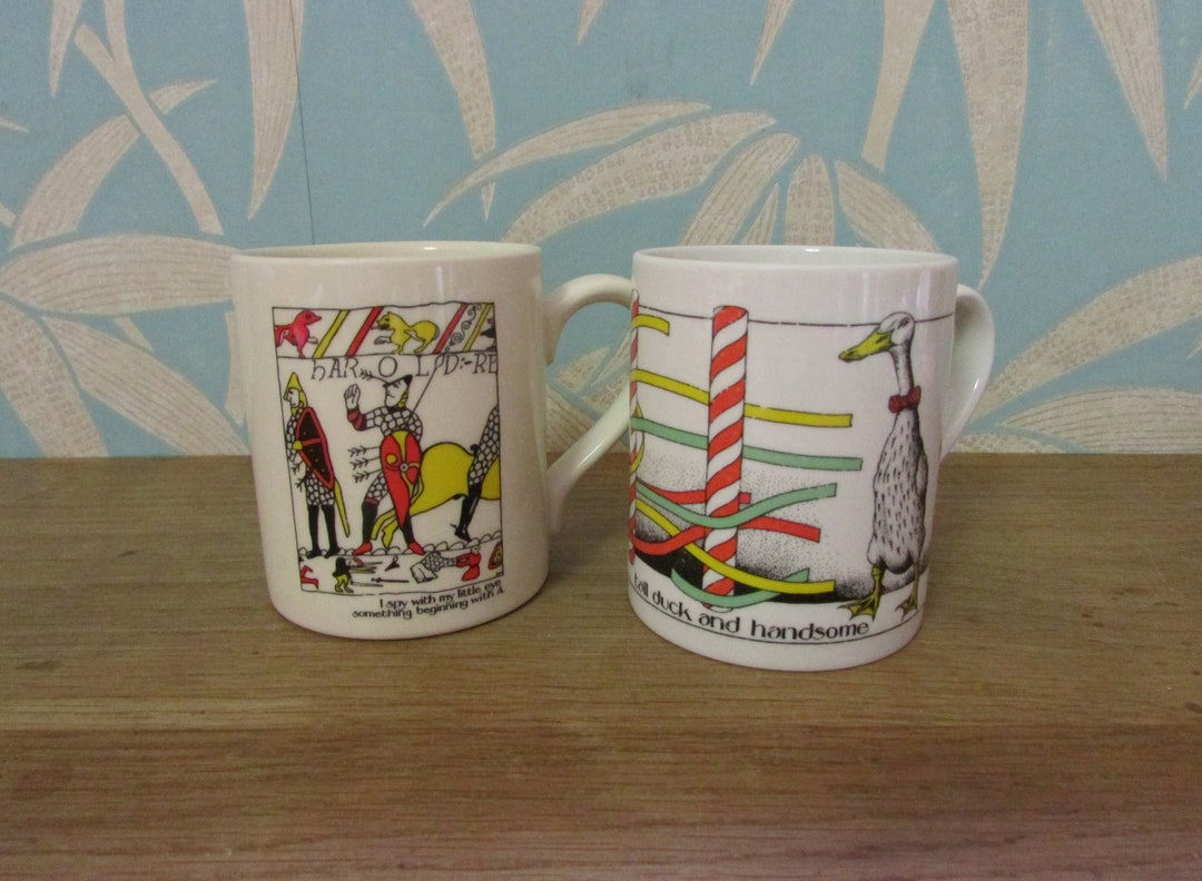 Vintage Simon Drew for Mclaggan Smith Scotland Comical Picture Mugs - Etsy