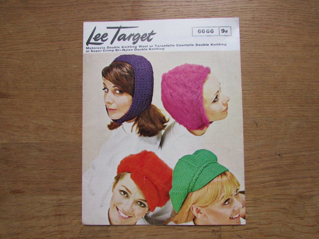 1966 Lee Target 6666 Knitting Pattern for Lady's Helmet & Hats - Etsy