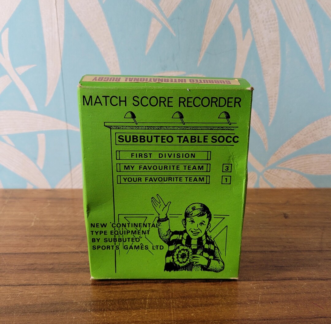1960s/70s Subbuteo International Rugby 'Z' Match Score Recorder - Etsy