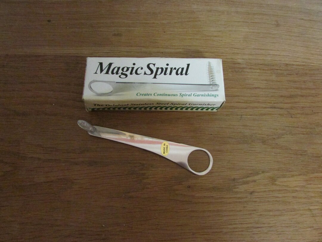 Magic Spiral the Original Stainless Steel Spiral Garnisher - Etsy