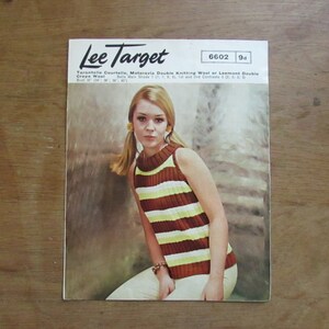 1966 Lee Target 6602 Knitting Pattern for Lady's Sleeveless Sweater, 32 ...