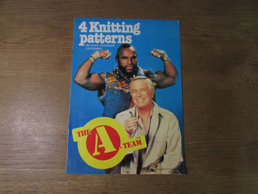 1983 Four Intarsia Knitting Patterns by Gary Kennedy the A Team - Etsy