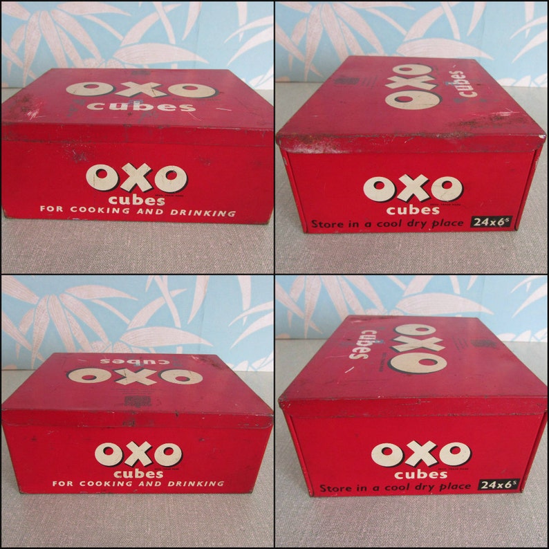 Rare Vintage OXO Shop Display Tin With Stand | Etsy