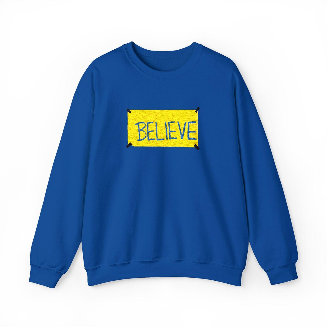 Believe TED LASSO Yellow Patch Sweatshirt | Crewneck - Etsy