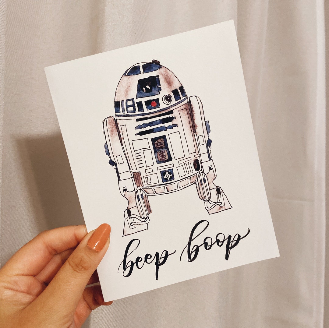 Beep Boop R2D2 Card - Etsy