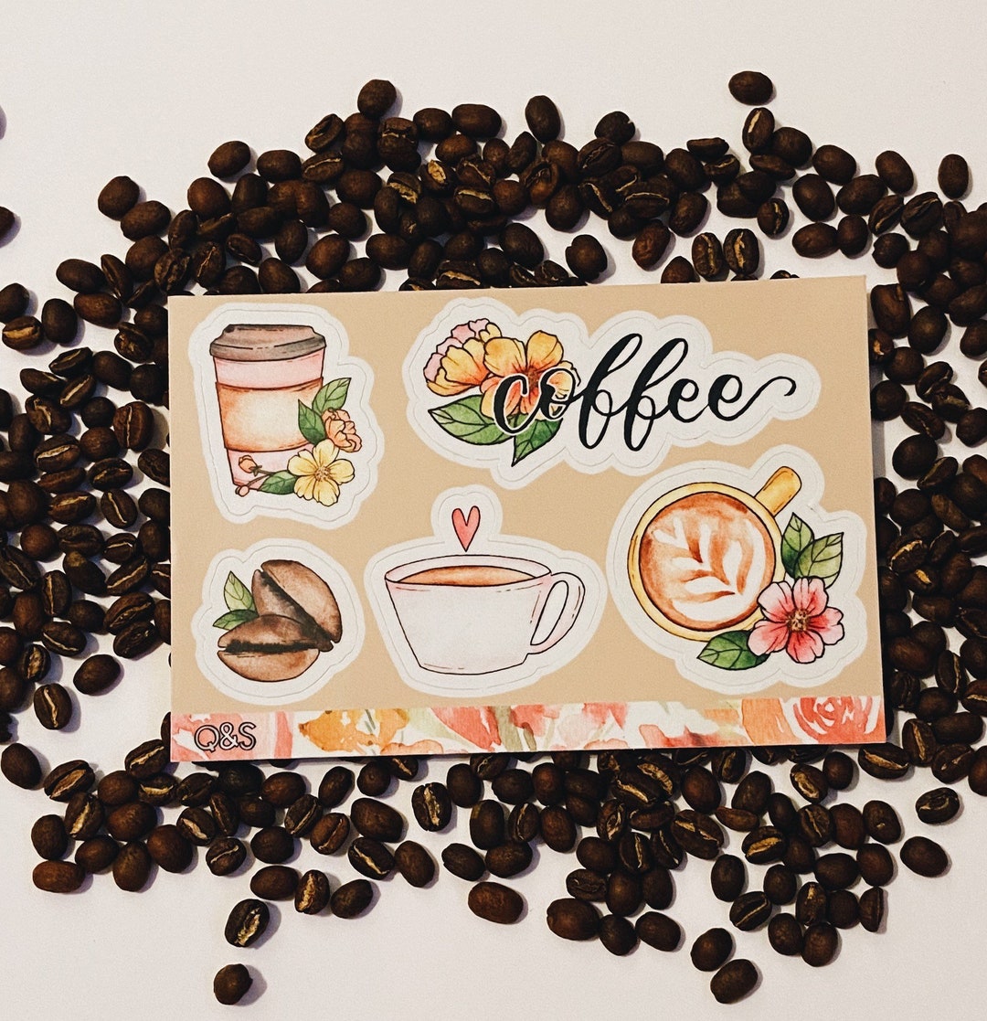 Coffee Sticker Sheet - Etsy