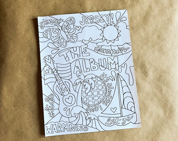 The Album Coloring Page 8.5x11 - Etsy