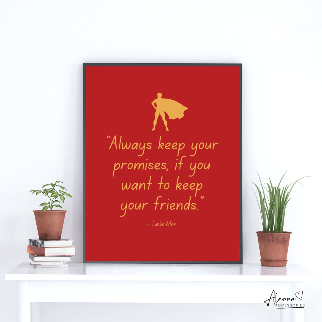 Turbo Man Quote Print: Jingle All the Way Inspired (digital Download ...