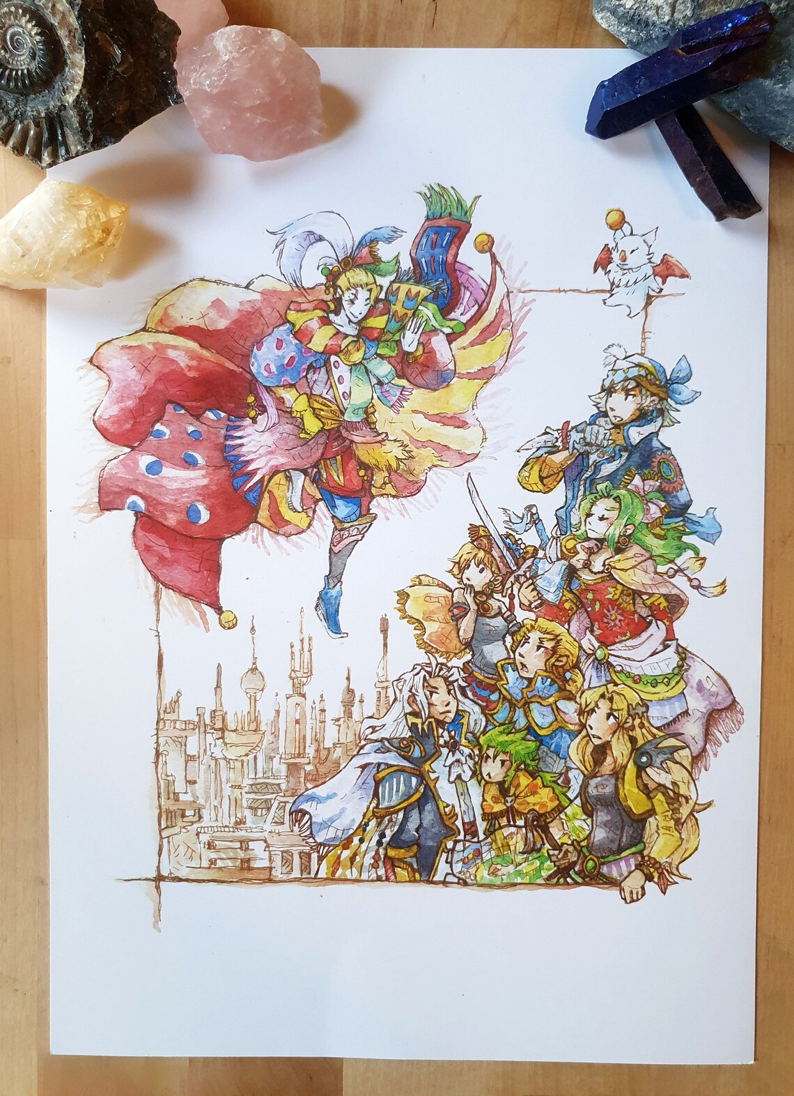 A4 / A5 Final Fantasy VI Art Print FF6 Locke Cole Terra - Etsy