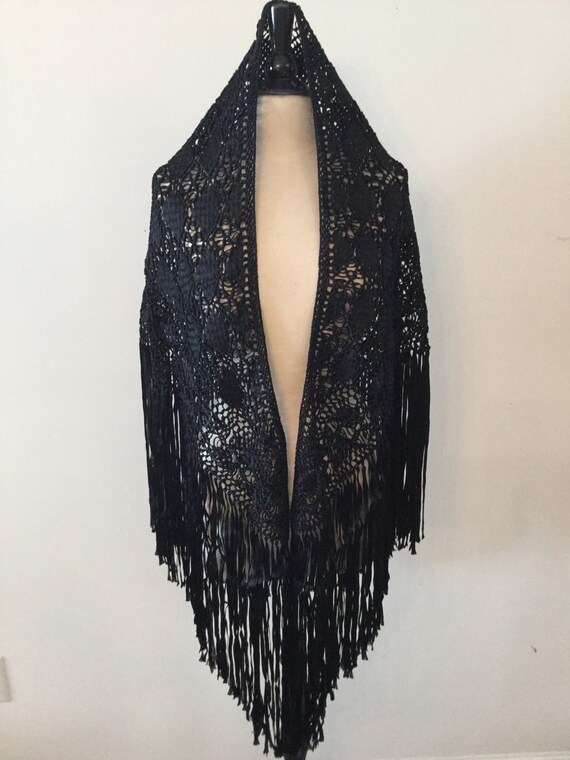 Items similar to Macrame Shawl on Etsy