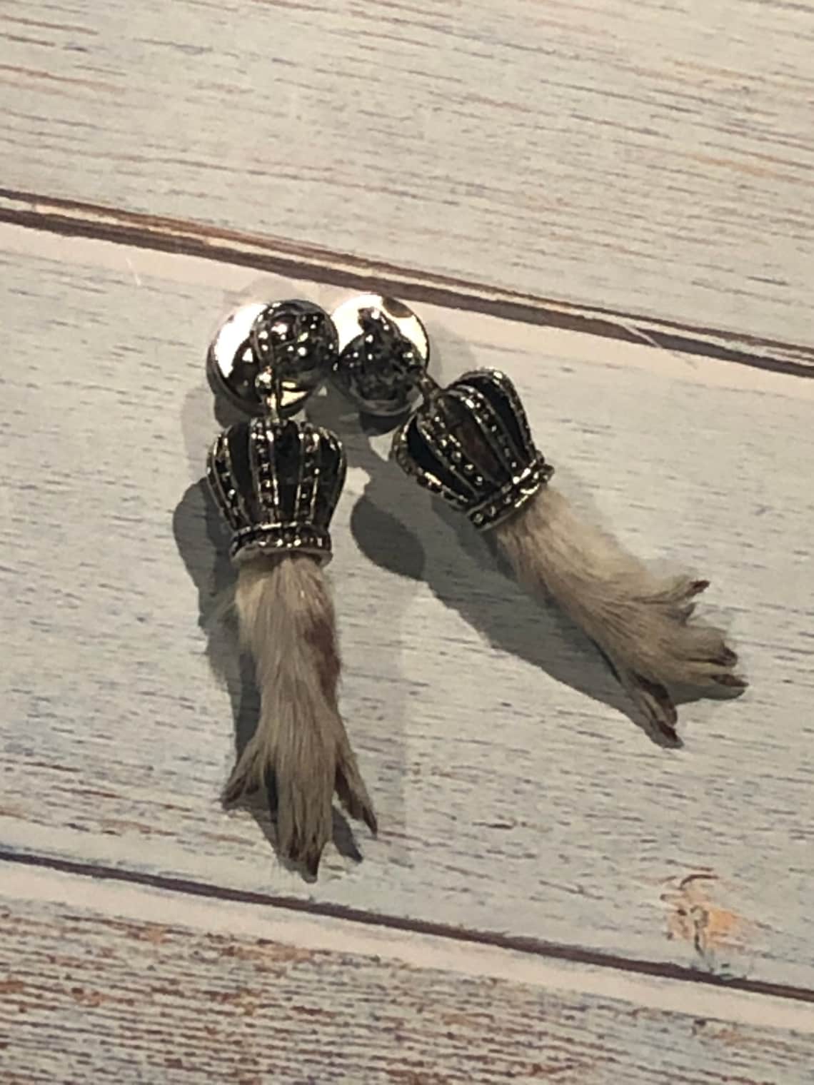 Taxidermy Rat Feet With Painted Nails and Rhinestone Ring - Etsy