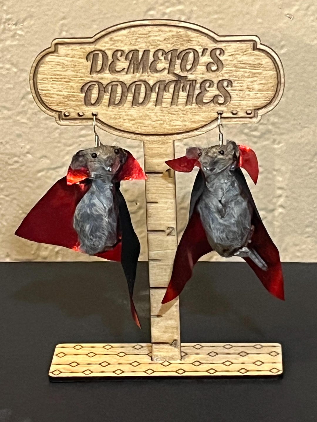 Dracula Taxidermy Mouse Earrings Made With Real Mice - Etsy