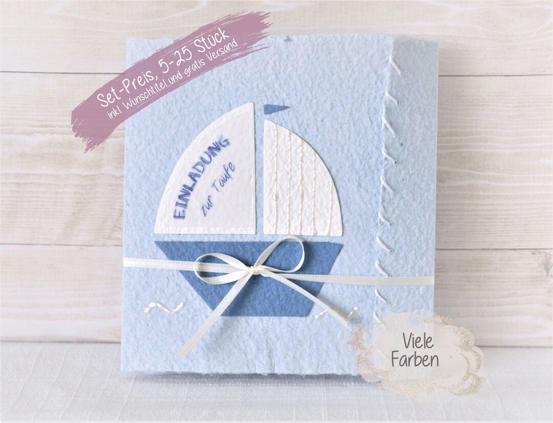 Invitation to Baptism, Communion or Confirmation "sailing Ship ...