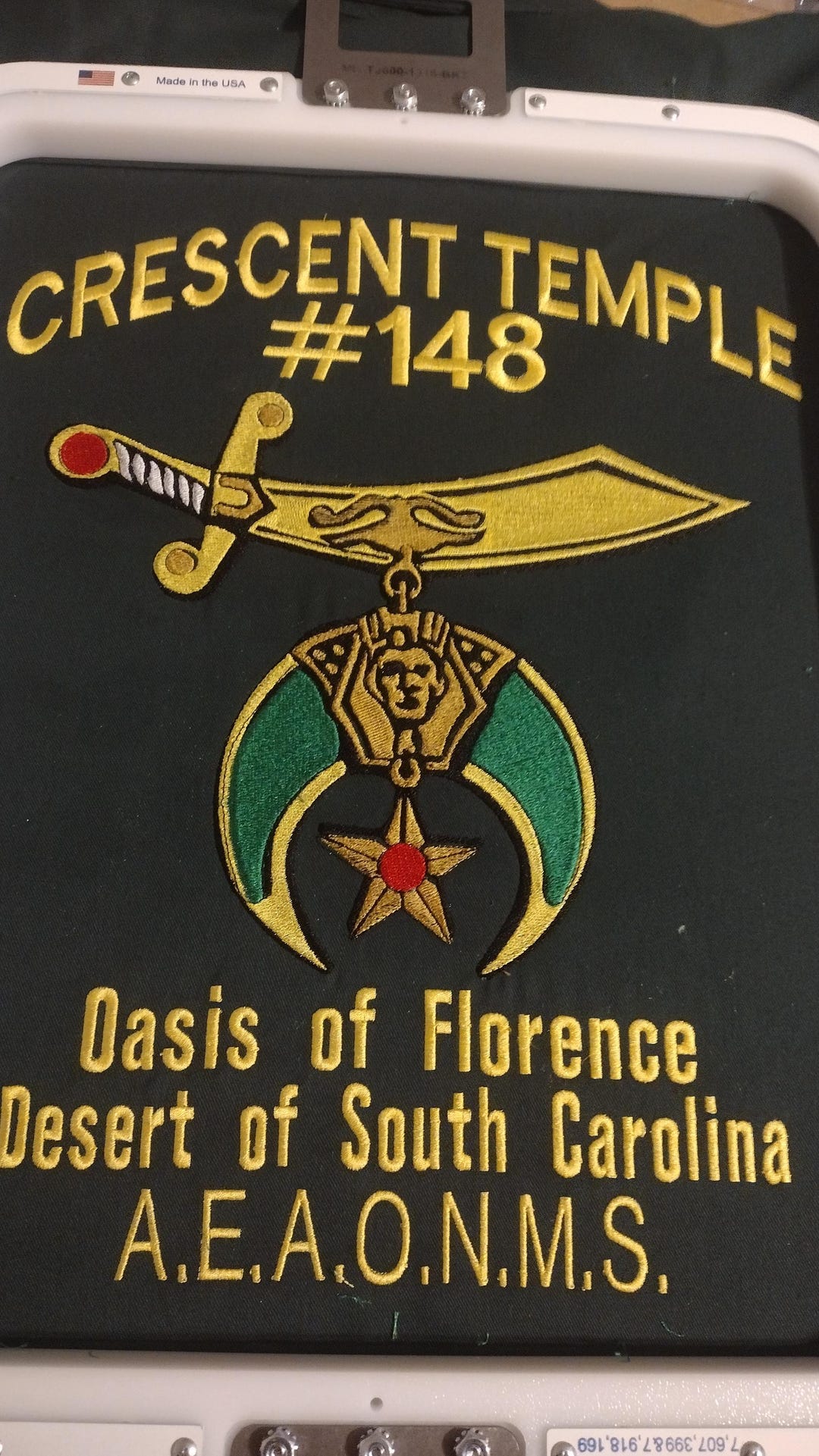 Mason/shriner Walking Shirt Full Back Embroidery Custom Masonic ...