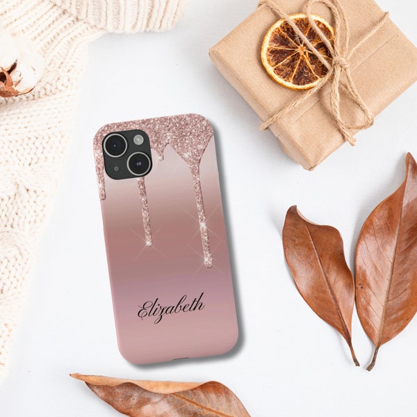 Rose Gold Phone Case - Etsy