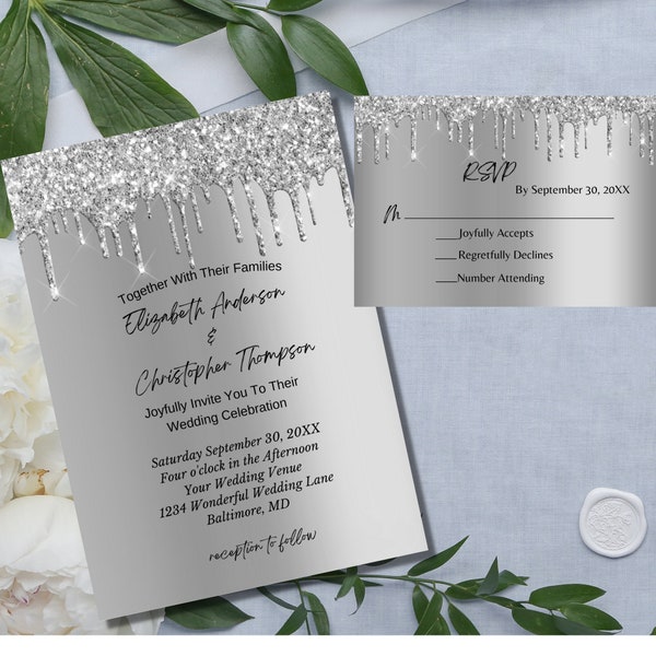 Bling Invitation - Etsy