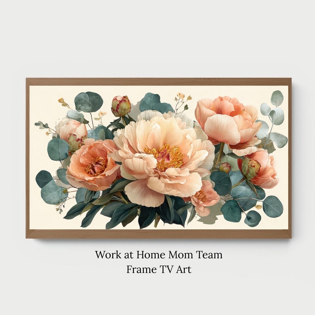 Blush Pink Peonies Spring Summer Watercolor Florals Botanicals Samsung ...