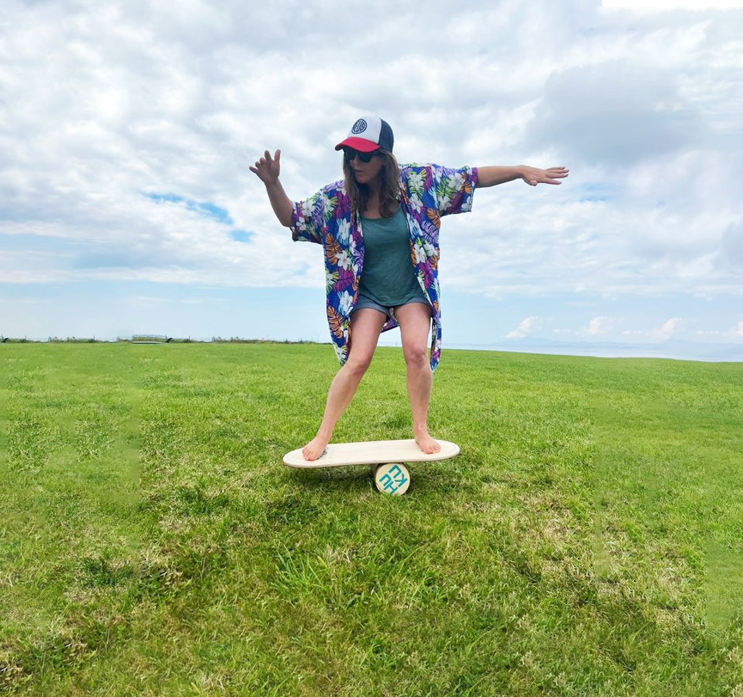 Huku Original Balance Board Wooden Balance Board Gym Trainer Balance ...