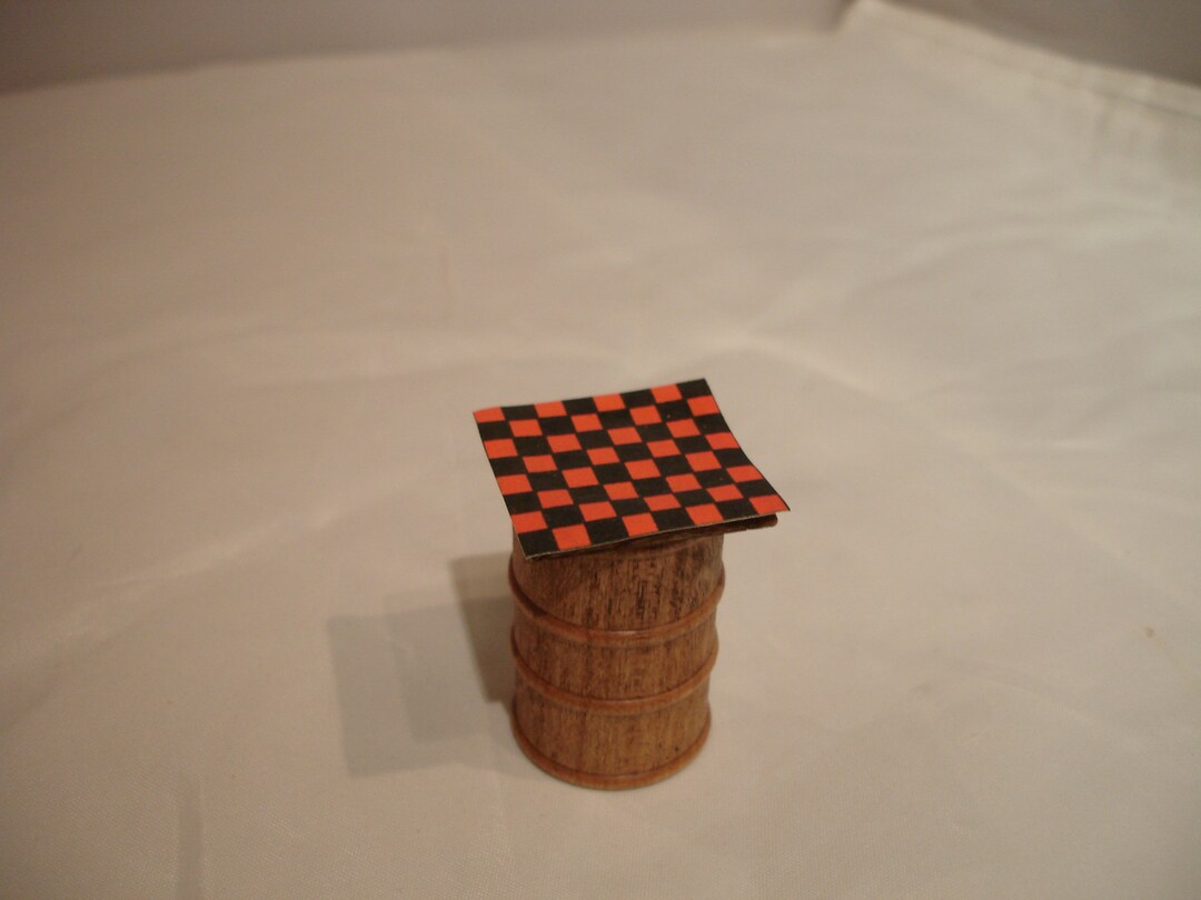 Mini Chess/checker Board on Barrel - Etsy