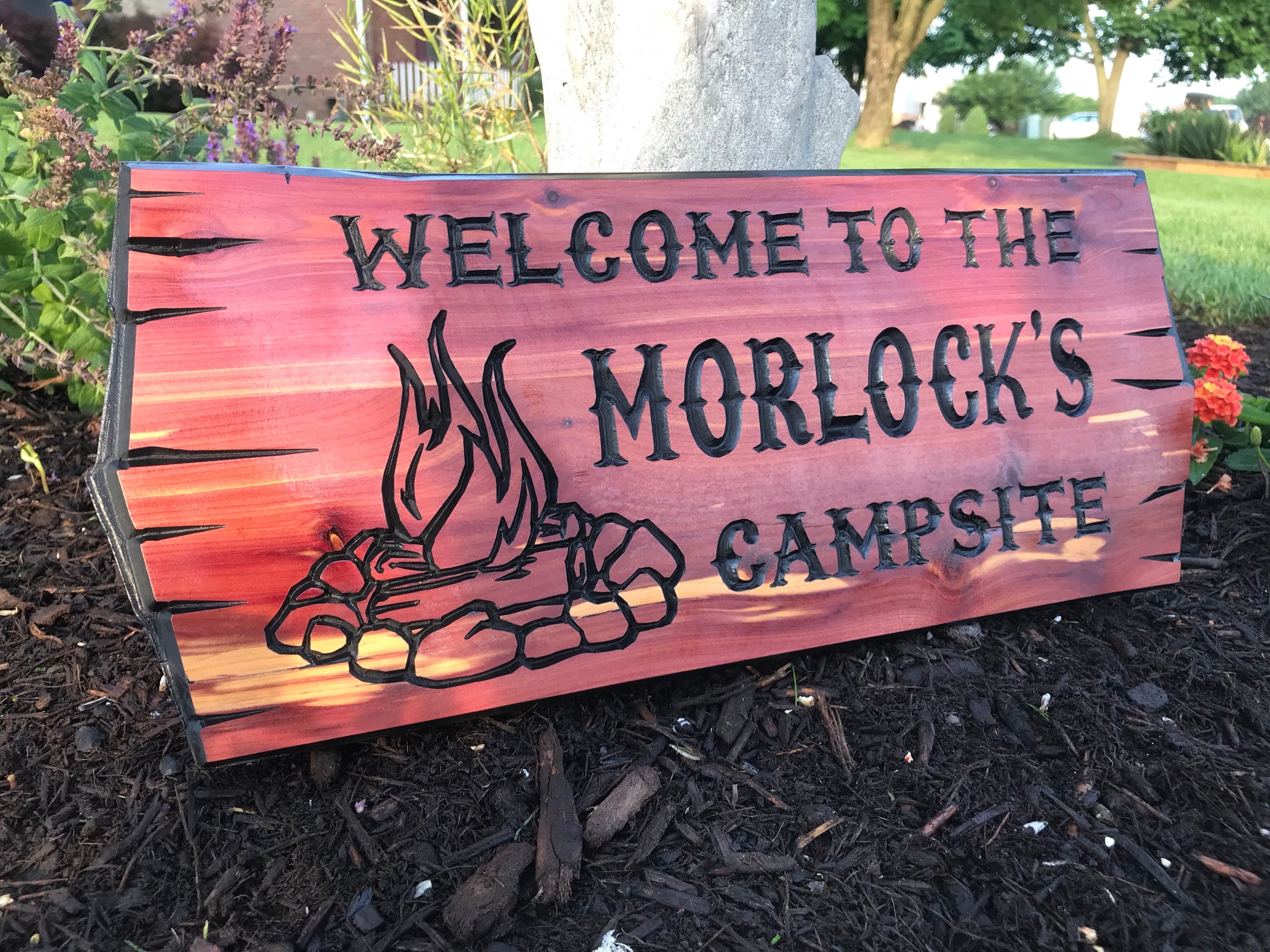 Personalized Cabin Retreat Sign Wooden Signs House Camp Sign | Etsy Canada