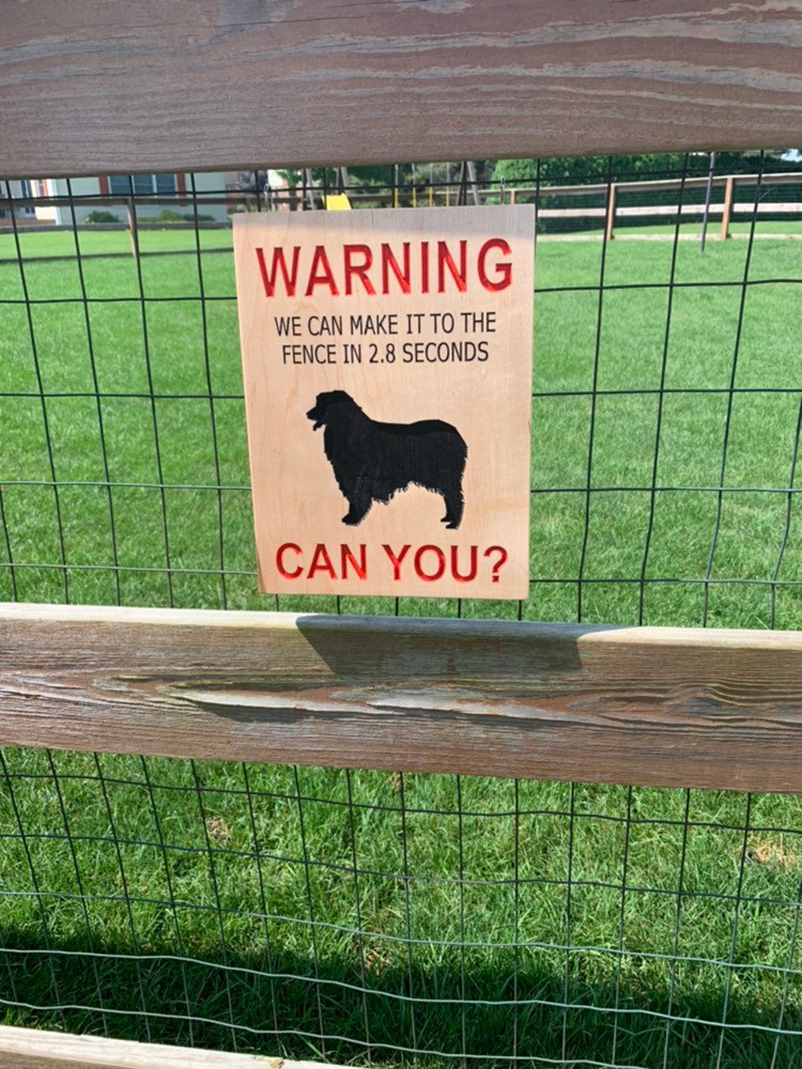 Personalized WARNING DOG Sign Private Property Custom Wood | Etsy