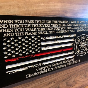 Fireman Personalized Sign - Firefighter Gift Idea, Fireman Gift, Custom ...