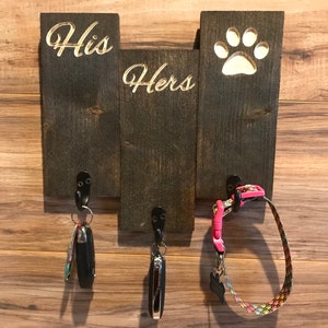 His Hers Dog Key Holder Gift for Her Anniversary Housewarming Custom ...