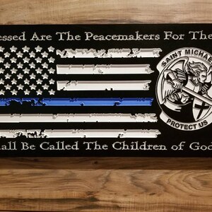 Personalized Police Officer Gifts Police Sign Rustic Thin Blue - Etsy