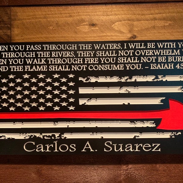 Firefighter Sign - Etsy