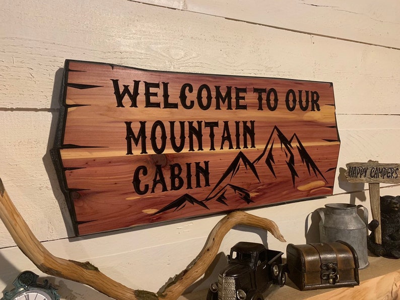 Personalized Cabin Retreat Sign Wooden Signs House Camp Sign - Etsy