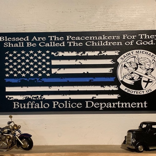 Personalized Police Officer Gifts Police Sign Rustic Thin Blue - Etsy