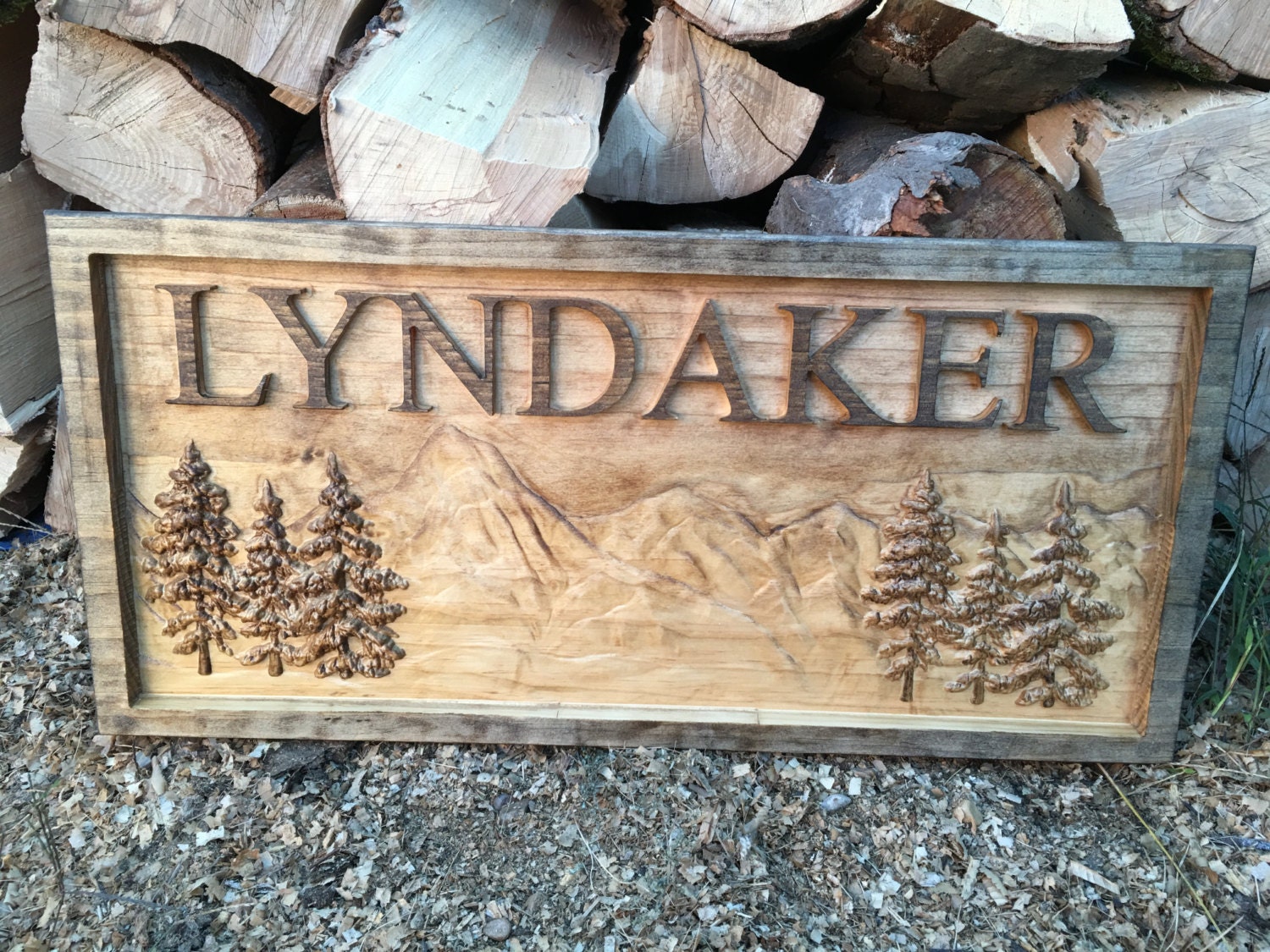 Cabin Sign Mountains Cabin Decor Cabin Signs Mountain | Etsy