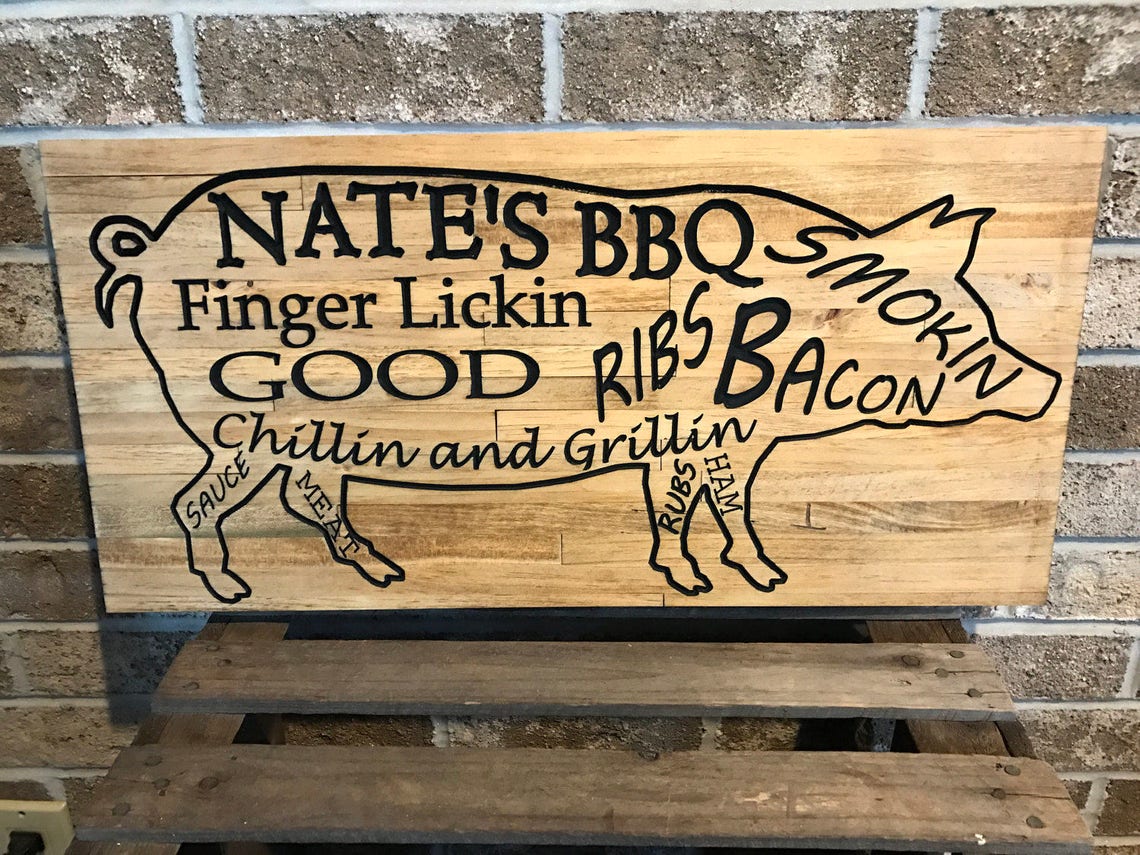 BBQ Sign BBQ Theme BBQ Decor Barbecue Sign Summer Time - Etsy