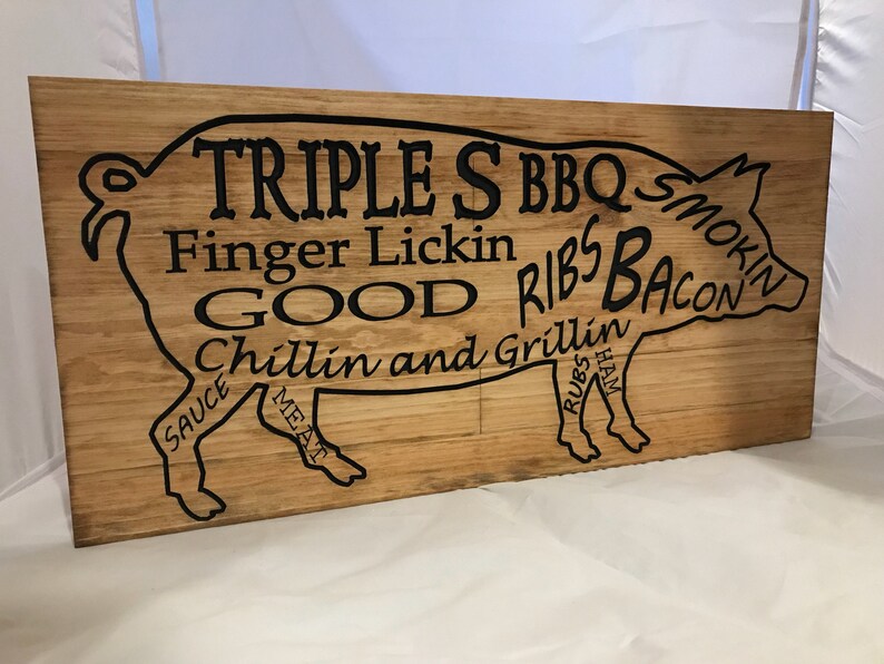 BBQ Sign BBQ Theme BBQ Decor Barbecue Sign Summer Time - Etsy
