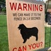 Personalized WARNING DOG Sign, Private Property, Custom Wood Sign ...