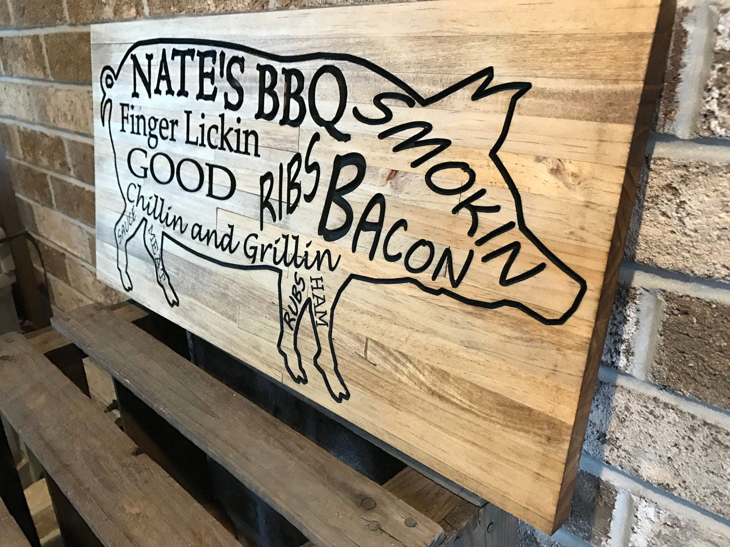 BBQ Sign BBQ Theme BBQ Decor Barbecue Sign Summer Time | Etsy