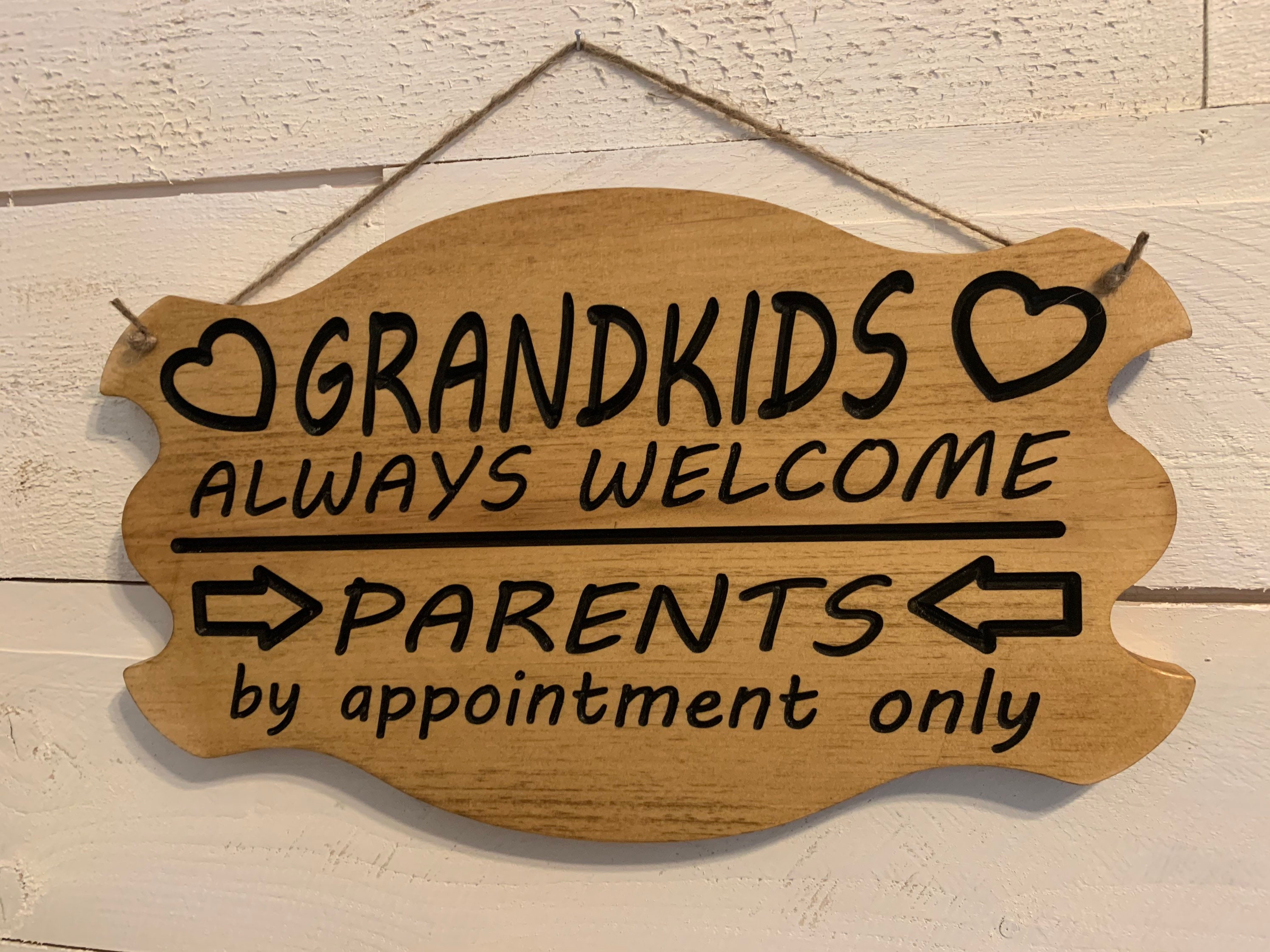 Grandparents Sign Grandkids Sign Grandparent Gift Wood | Etsy