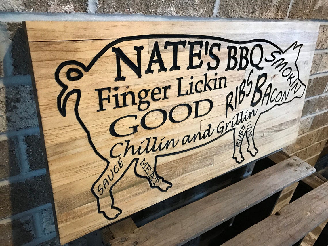 BBQ Sign BBQ Theme BBQ Decor Barbecue Sign Summer Time - Etsy