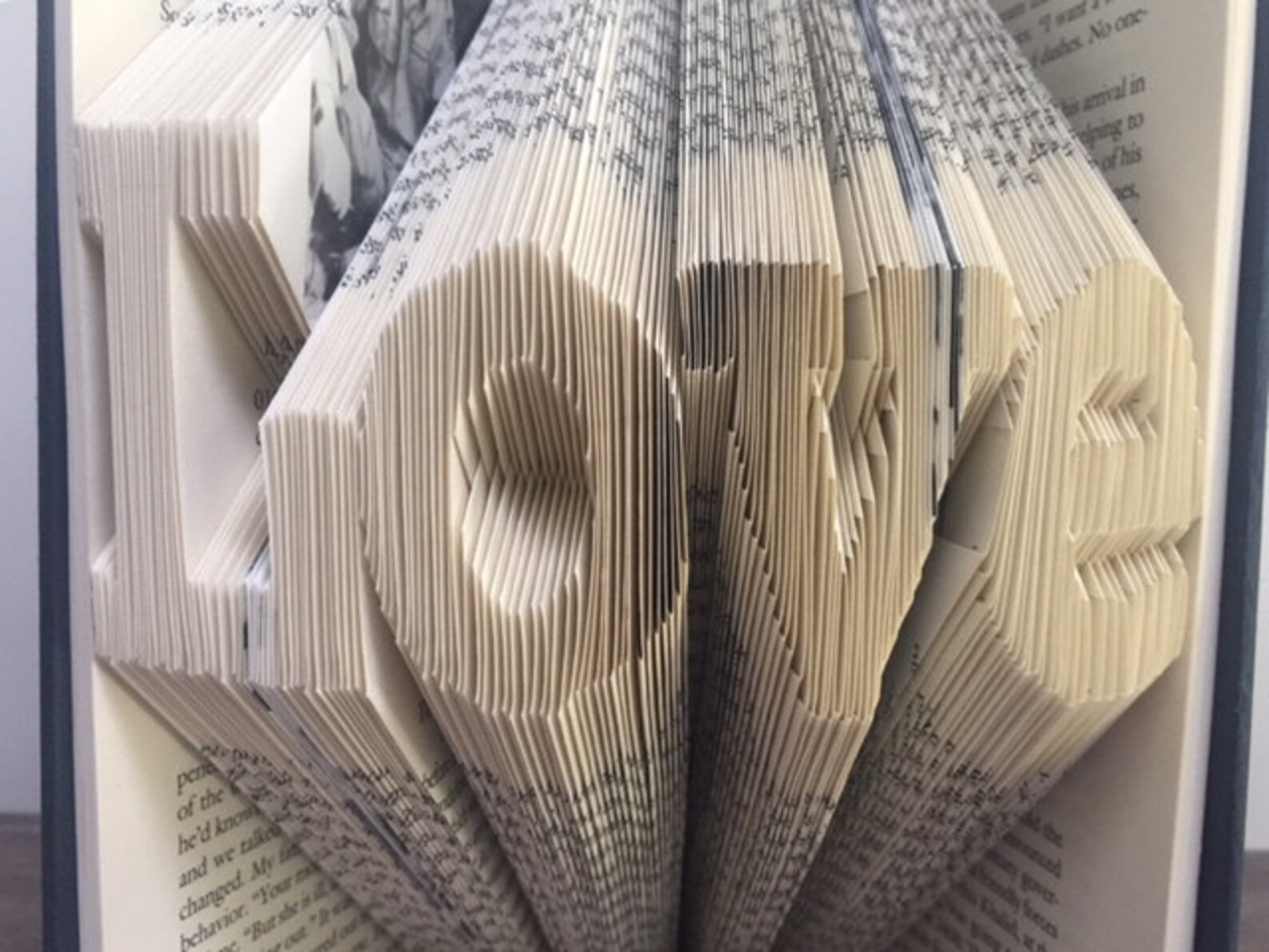 Wedding Gift Love Book Gift for the Couple Book Folding | Etsy