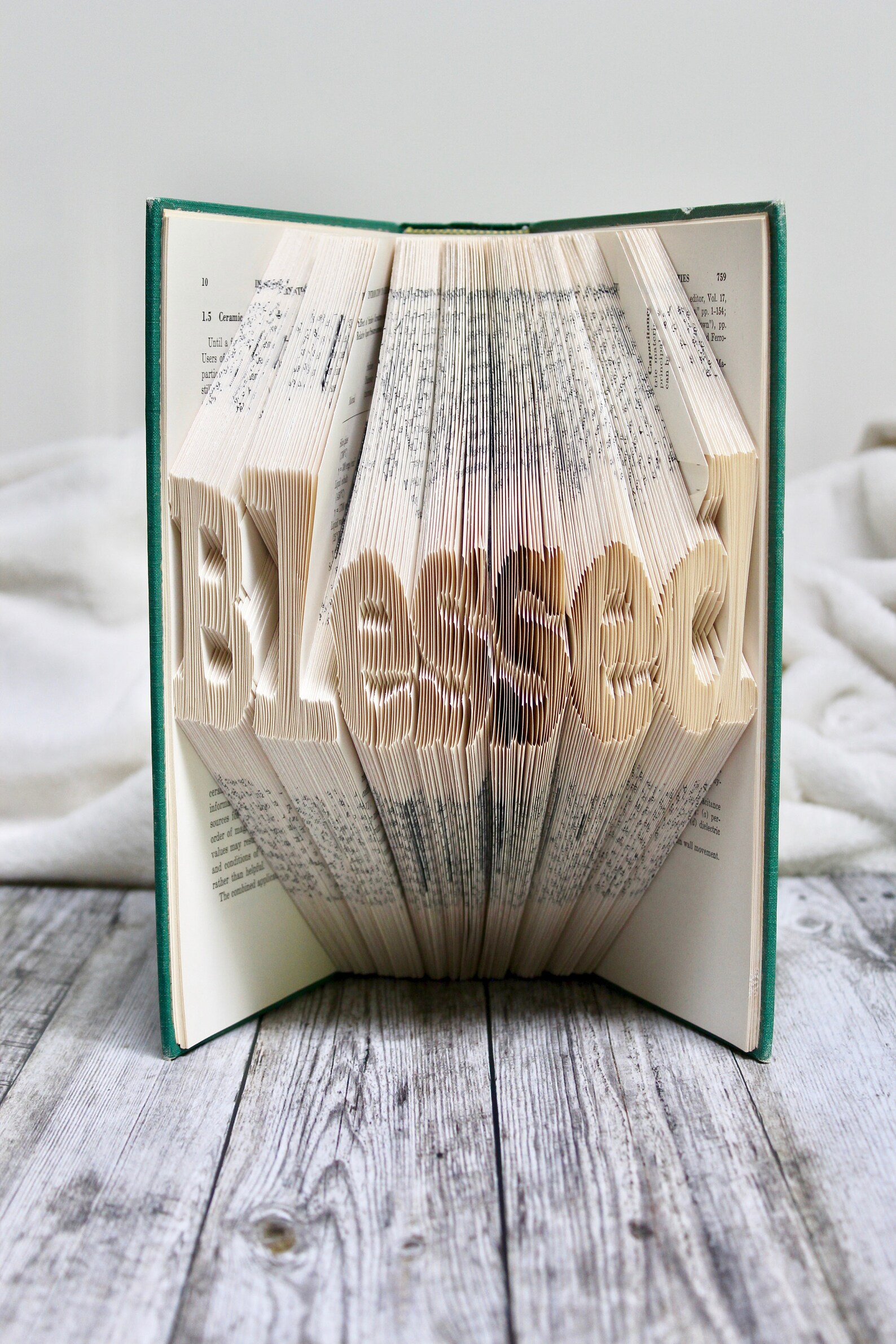 Blessed Folded Book Book Folding Housewarming Gift - Etsy