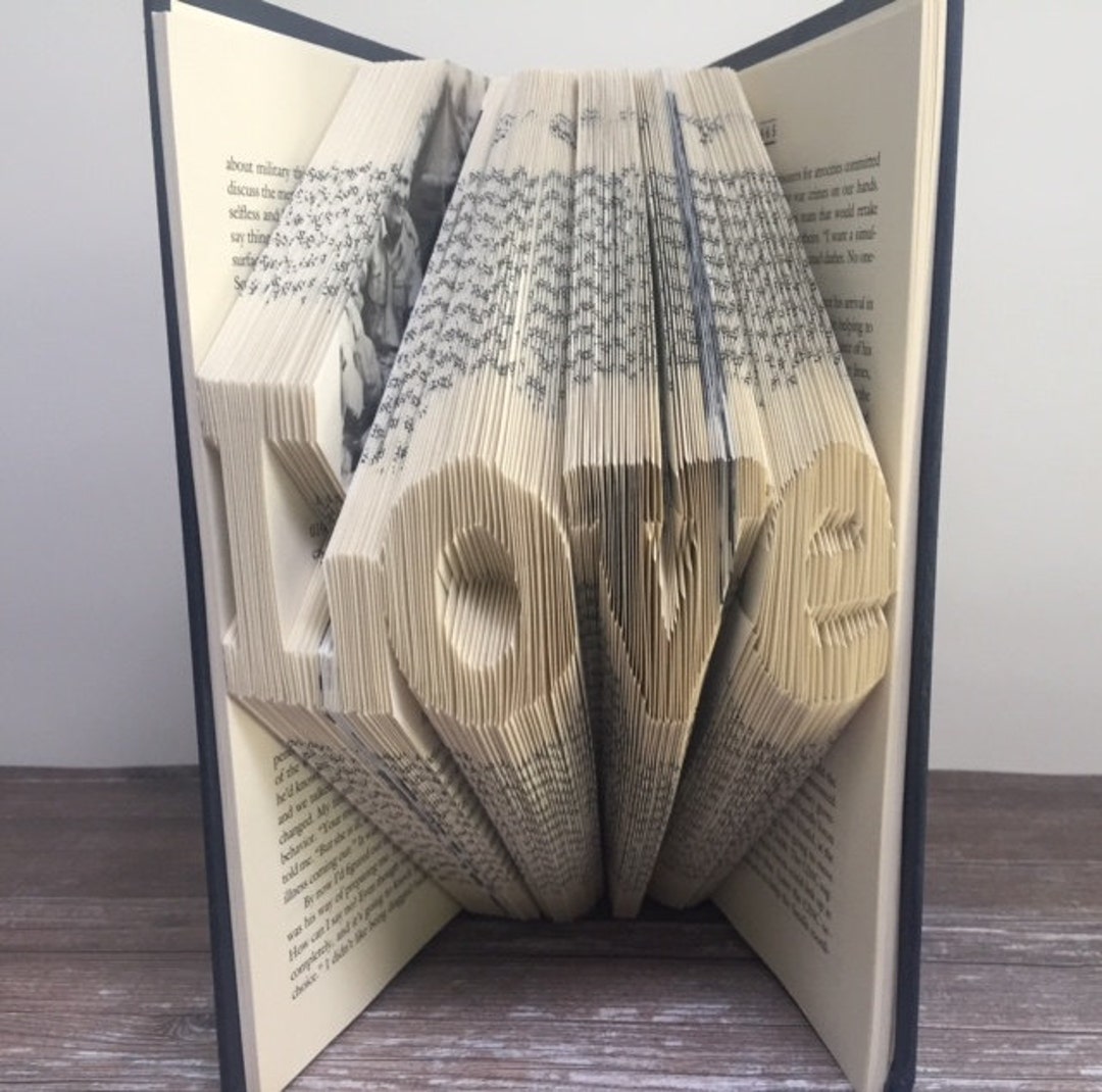 Wedding Gift, Love Book, Gift for the Couple, Book Folding, Wedding ...