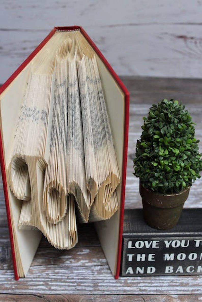Love Book Art Love Book Folded Book Art Book Art Wedding | Etsy