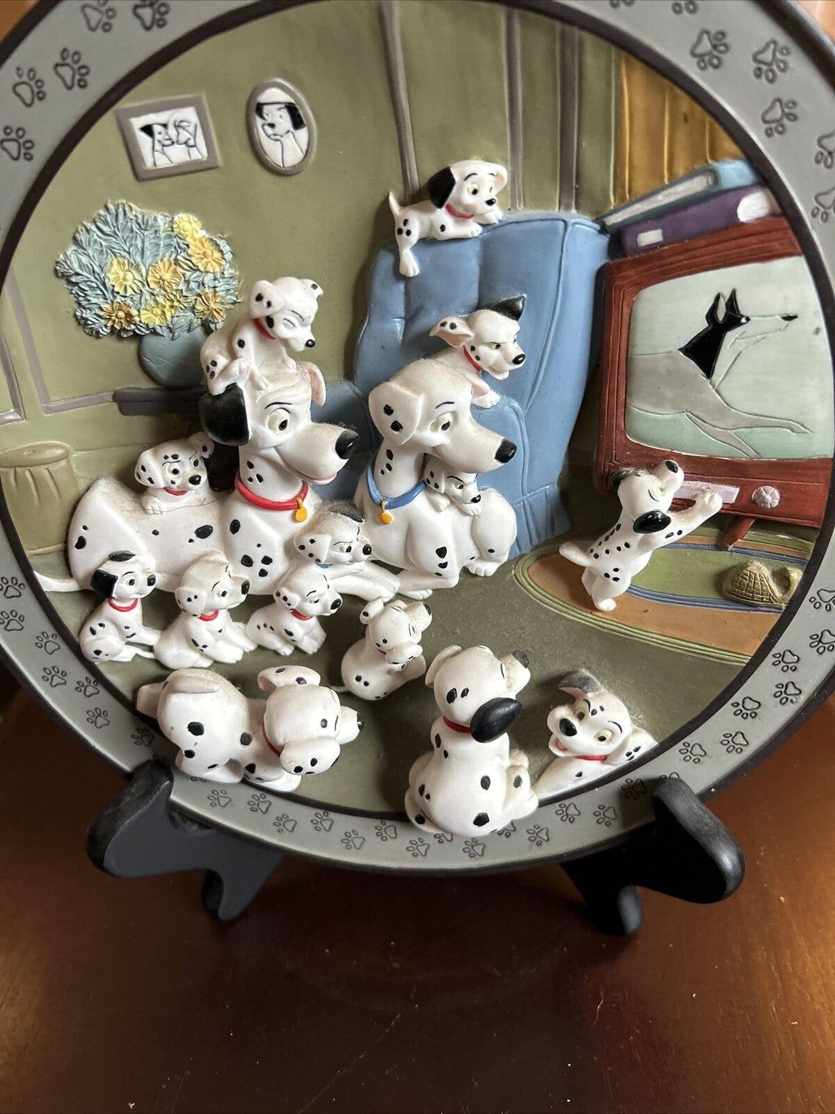 Disney 101 Dalmatians Watch Out, Thunder 3D Relief Collectors Plate ...